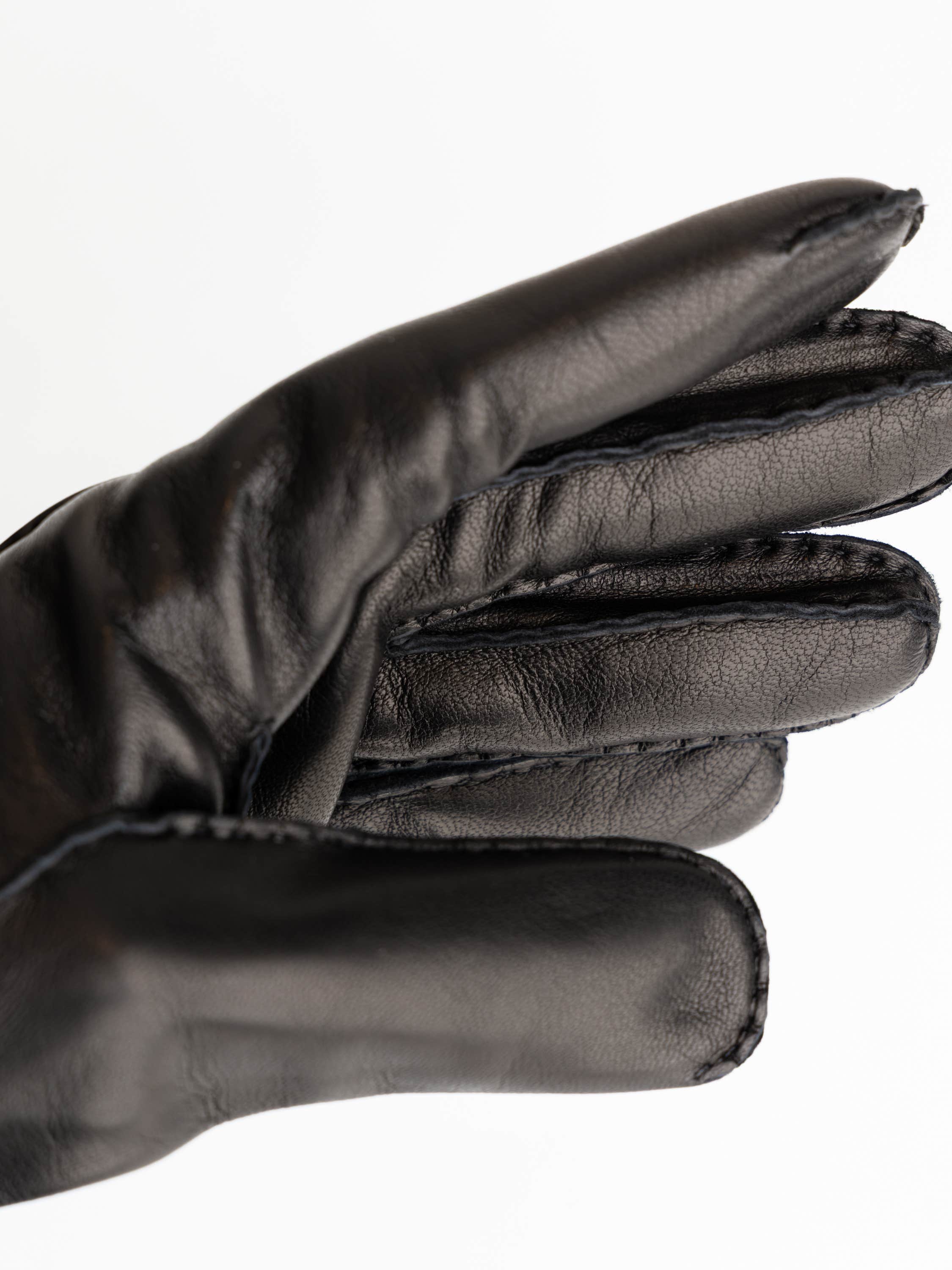Edward Black Leather Gloves – The Helm Clothing