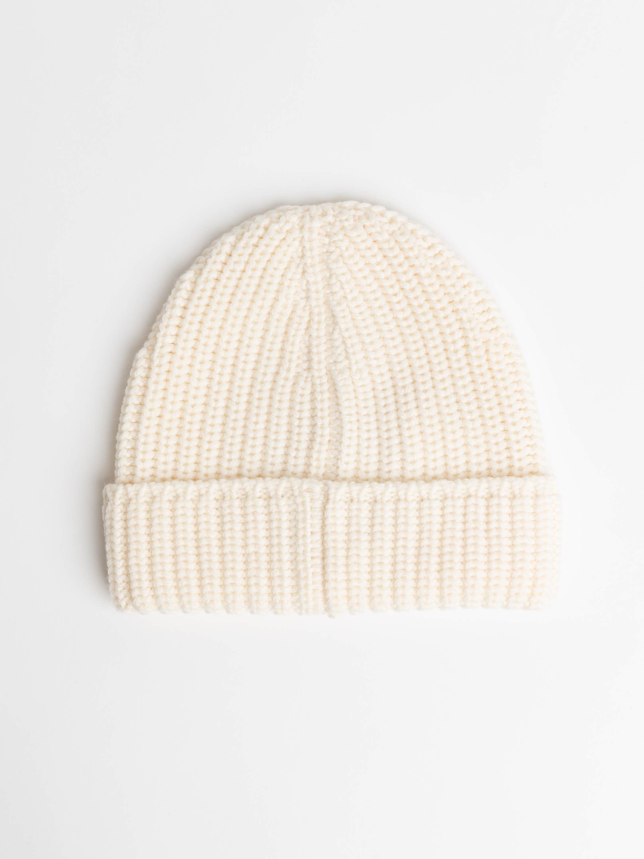 Cream White Wool Beanie – The Helm Clothing