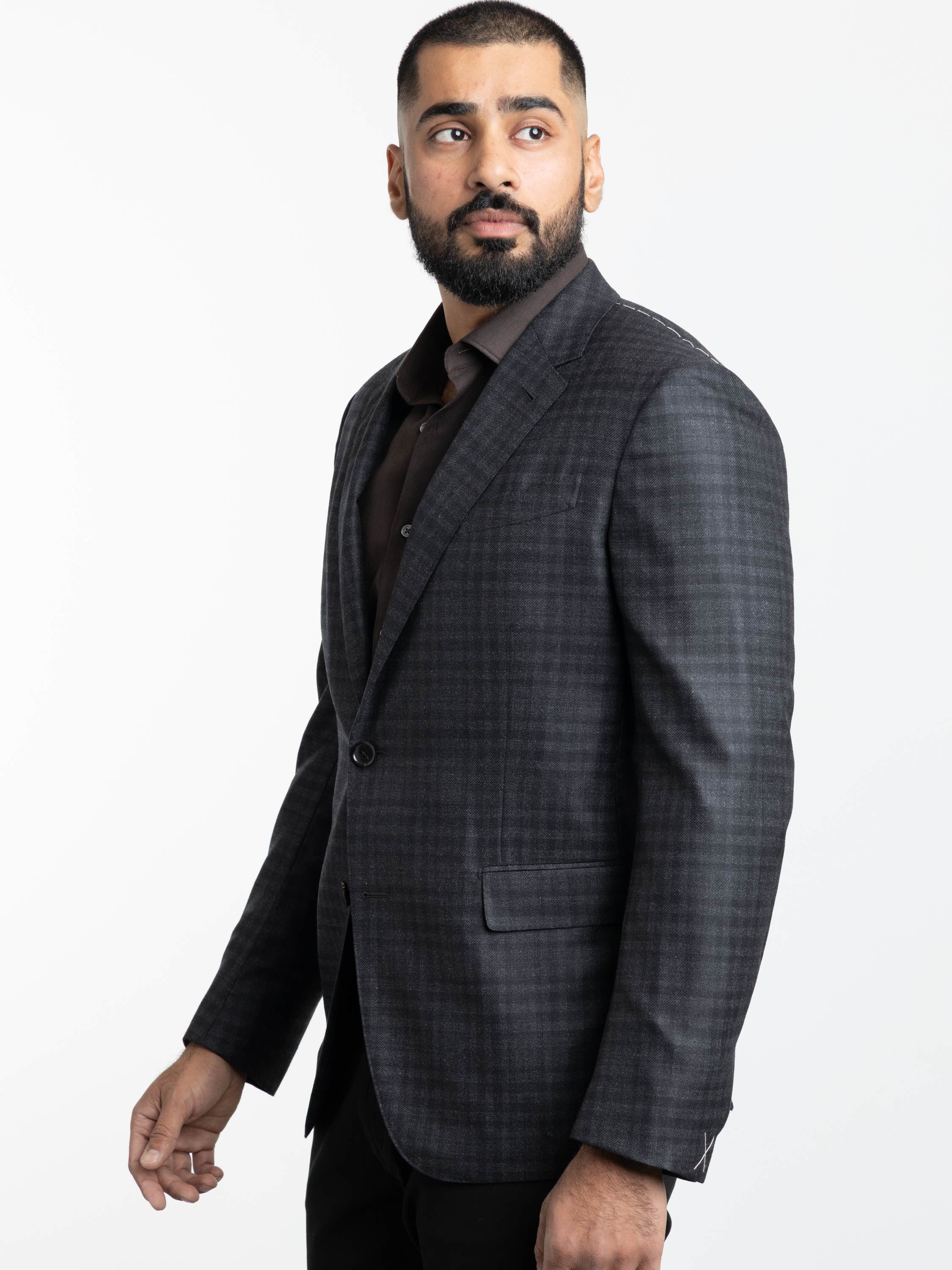 Black Grey Glen Check Sport Jacket – The Helm Clothing